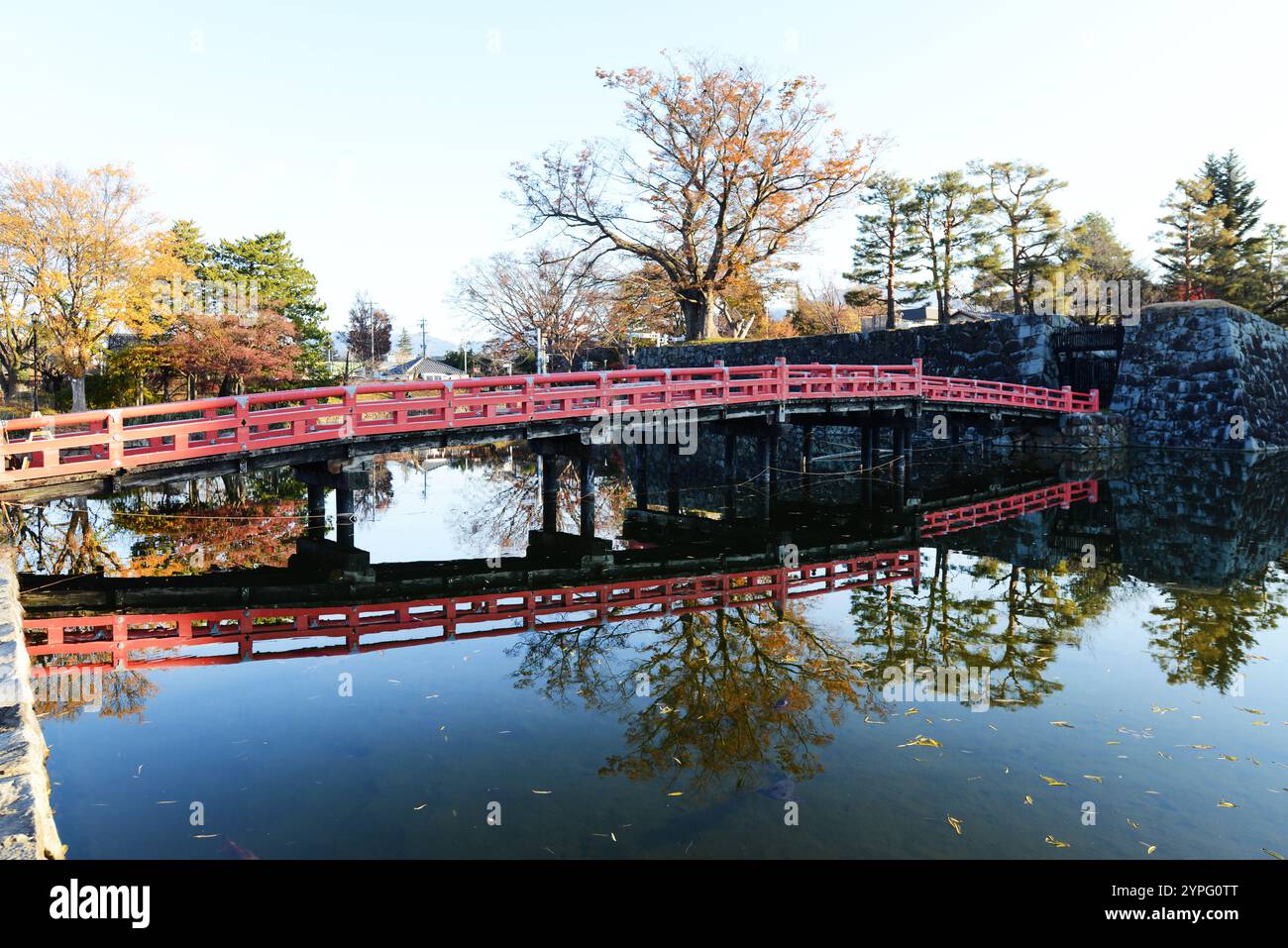 The ancient bridge over the moat at the The beautiful castle in ...