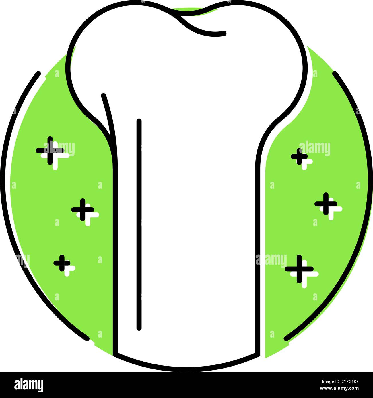 healthy bone osteoporosis symptom color icon vector illustration Stock ...