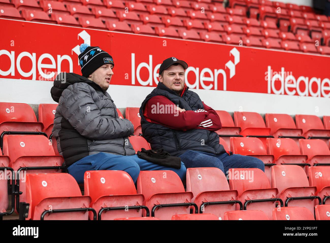 Nottingham forest fans arrive during the Premier League match ...