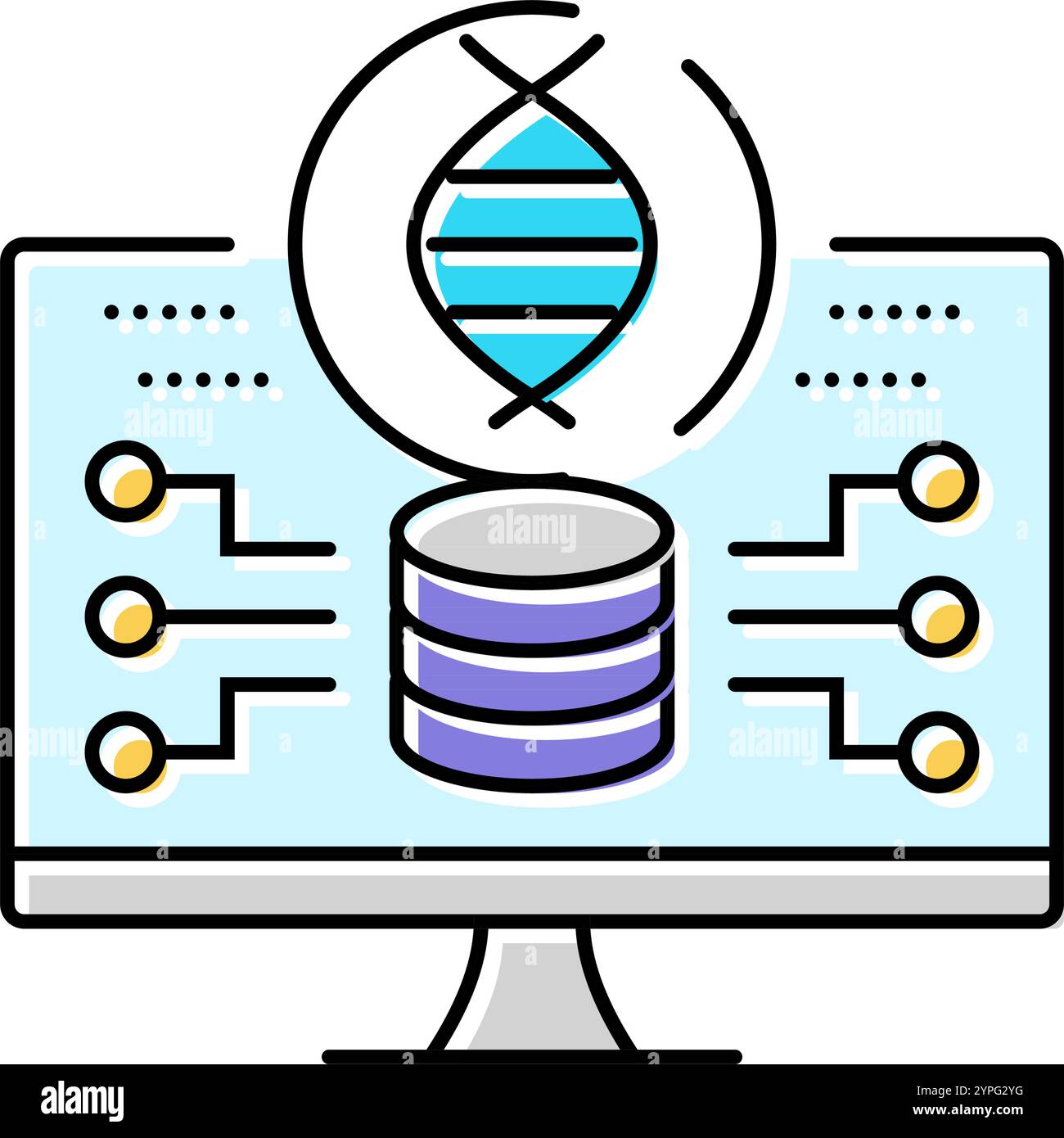 Cellular Reprogramming Cryptogenetics Color Icon Vector Illustration