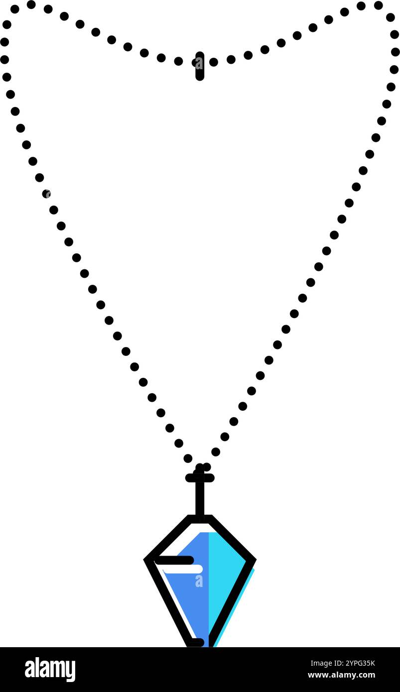 Pink pendant jewelry Stock Vector Images - Alamy