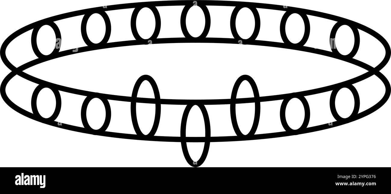 choker jewelry fashion color icon vector illustration Stock Vector ...