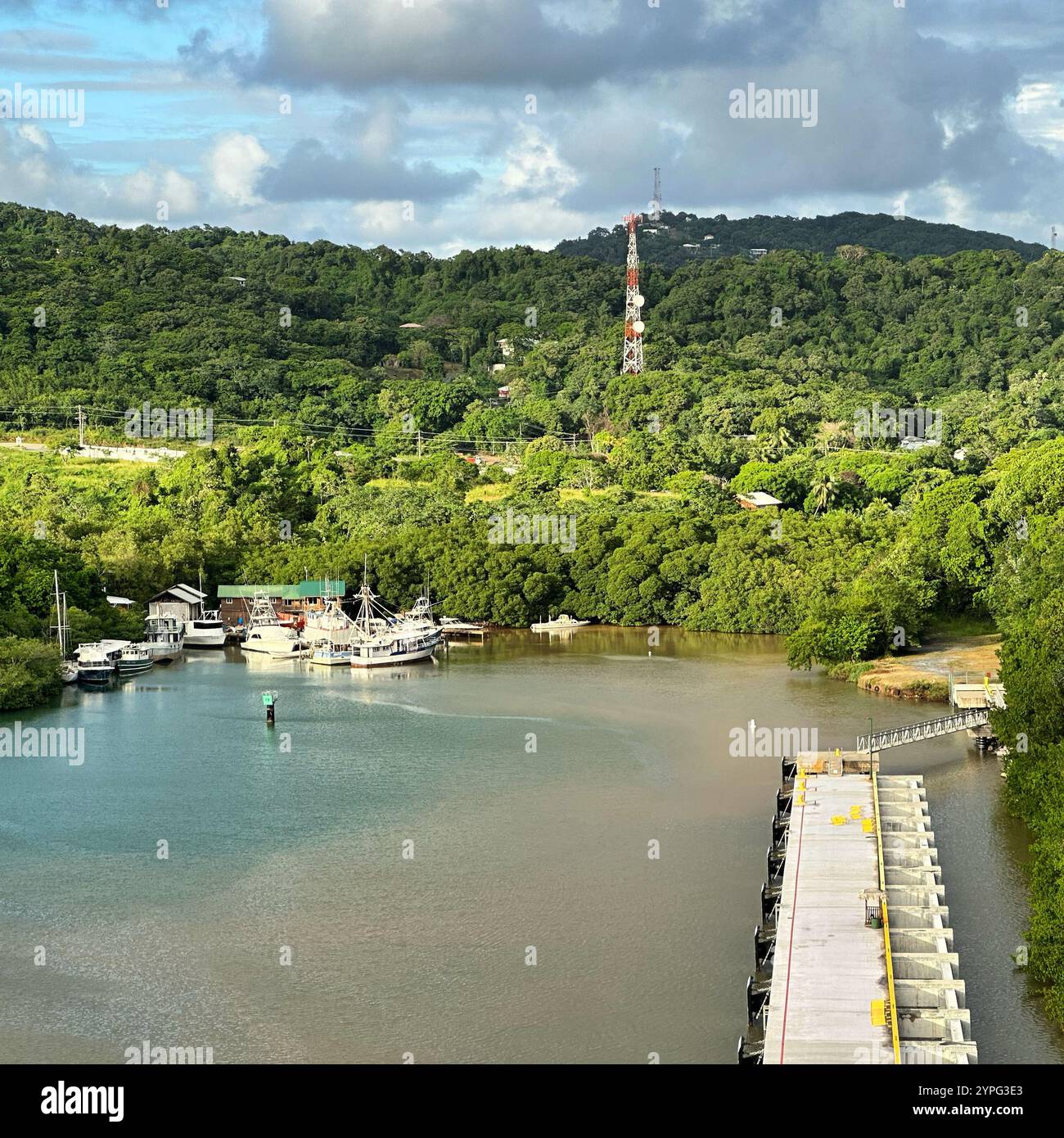 Mahogany Bay, Roatan, Bay Islands, Honduras, Central America Stock ...