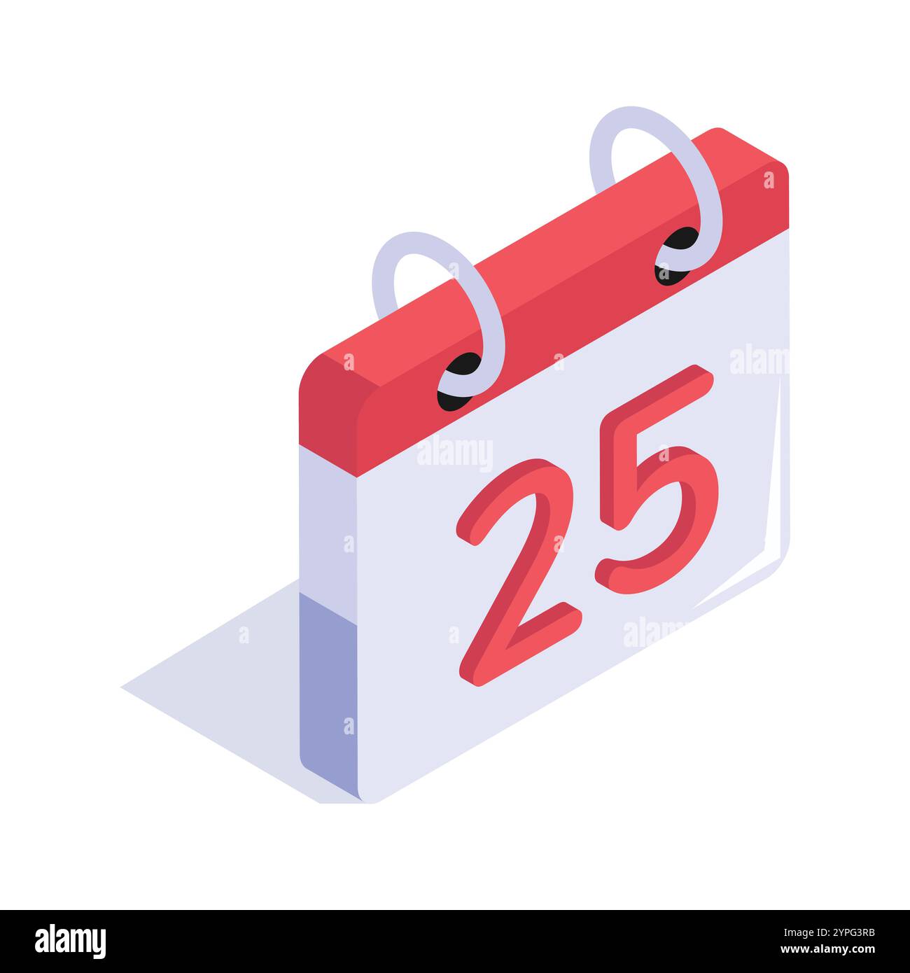 Grab this isometric icon of christmas calendar, christmas day vector in ...