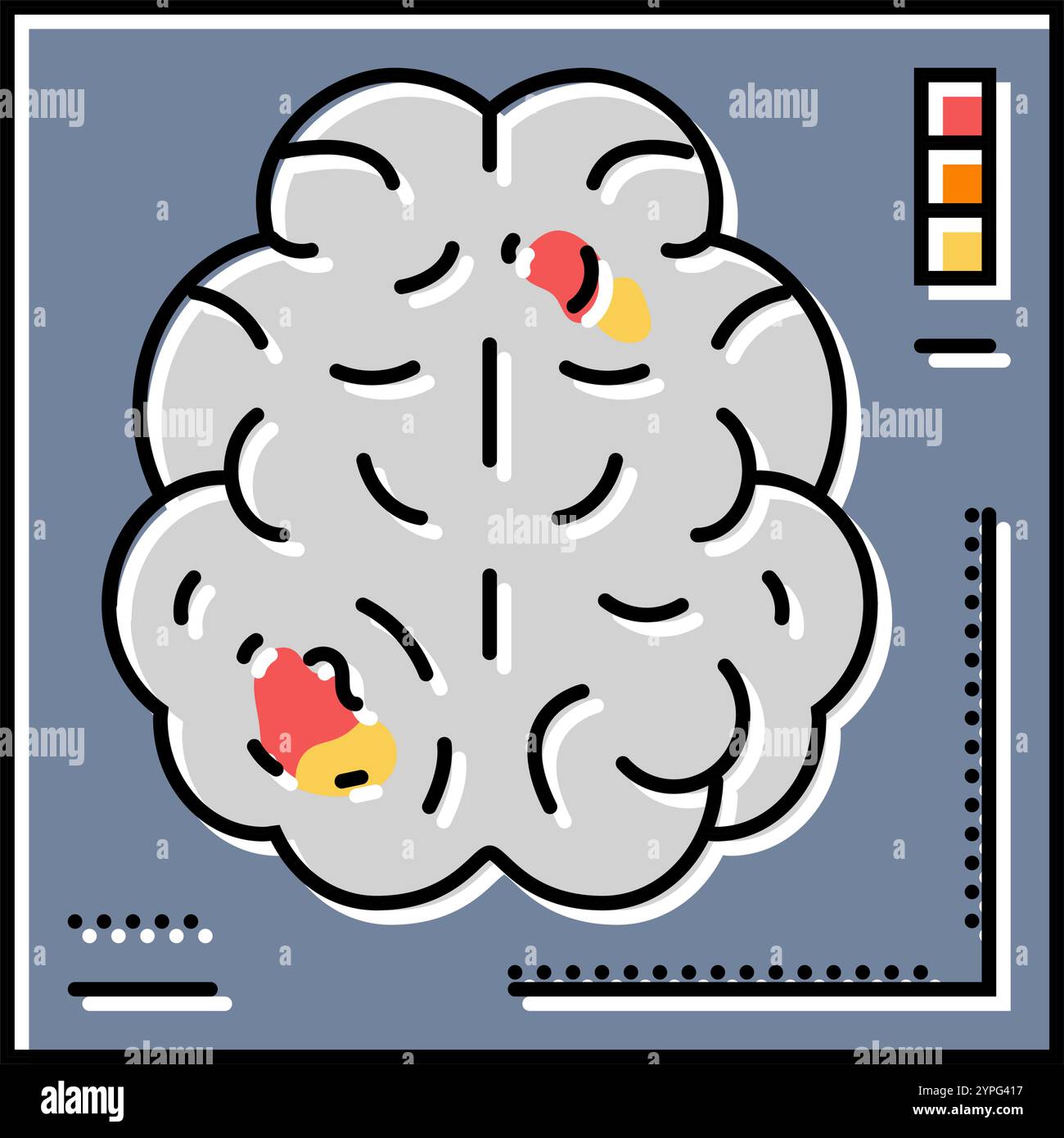 functional mri neuroscience neurology color icon vector illustration ...