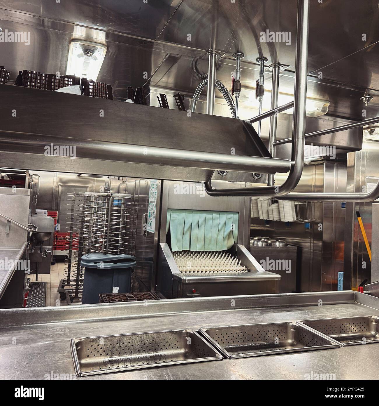 A view of food preparation areas on a galley tour of the Regal Princess ...