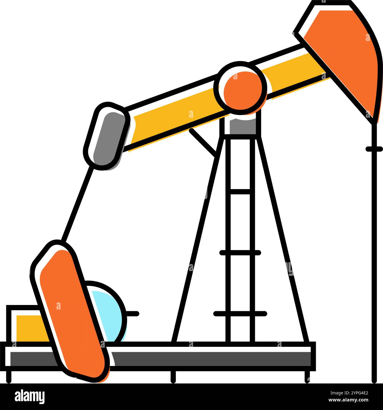 drilling oil industry color icon vector illustration Stock Vector Image ...