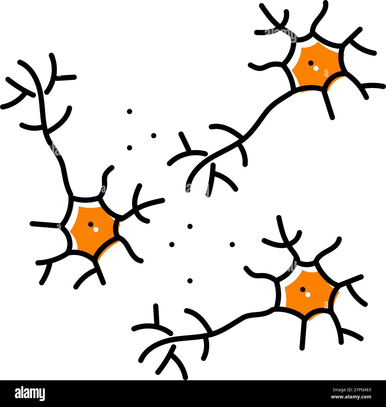 neurological treatment neuroscience neurology color icon vector ...