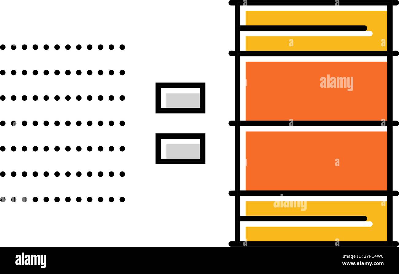 barrel of oil equivalent boe color icon vector illustration Stock ...