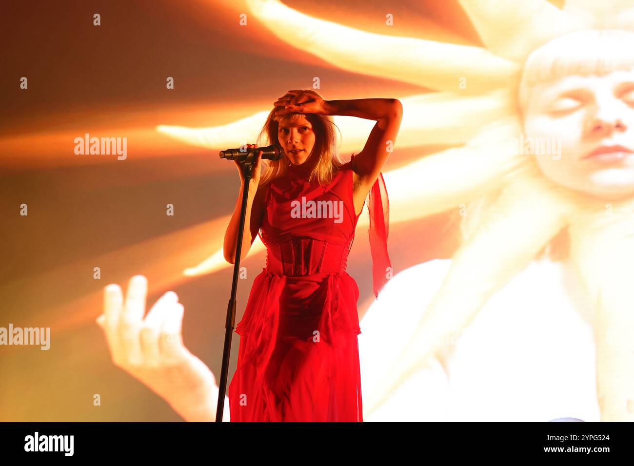 Norwegian singer-songwriter AURORA performs at Sziget Festival ...