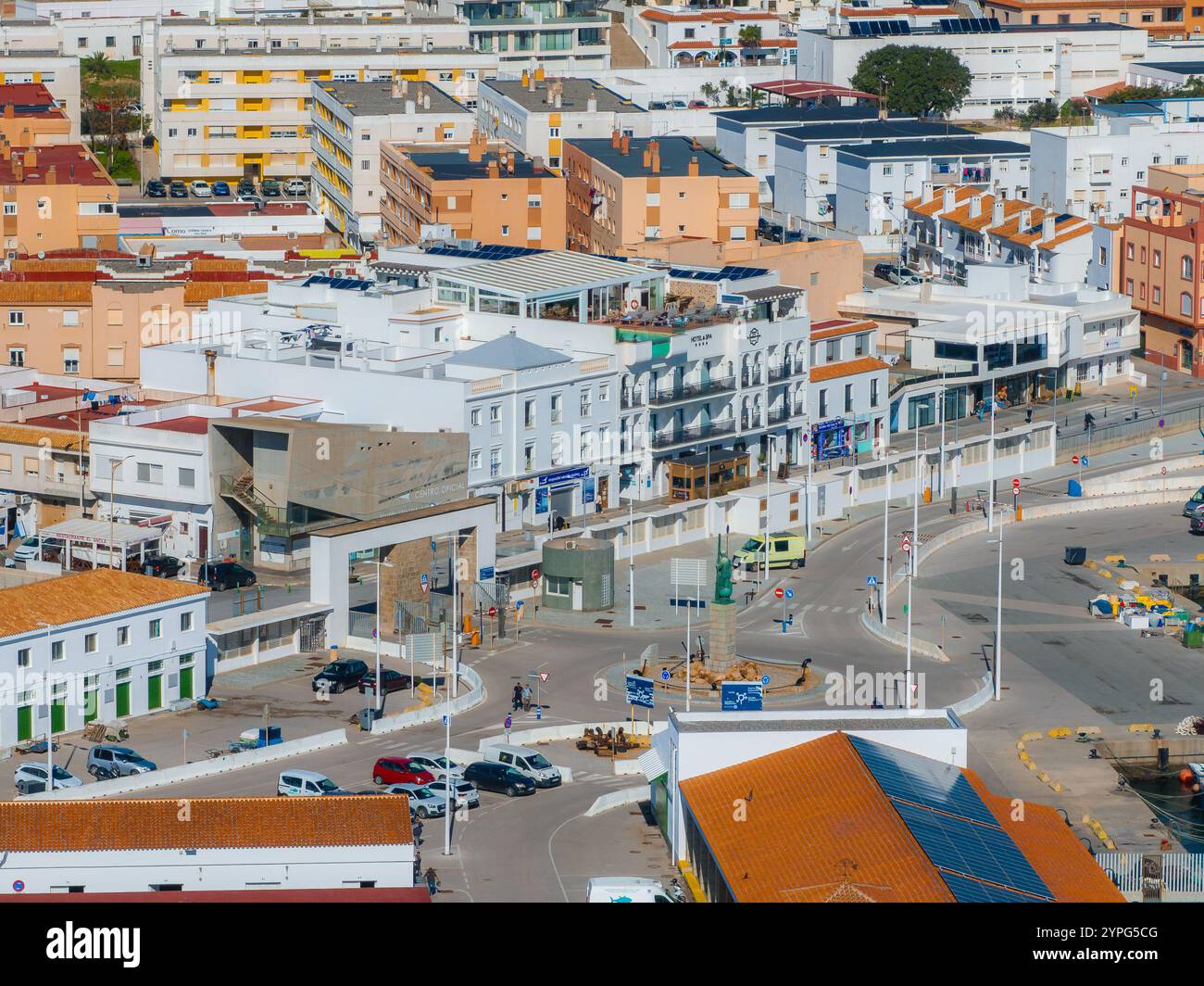 Roundabout in port area hi-res stock photography and images - Alamy