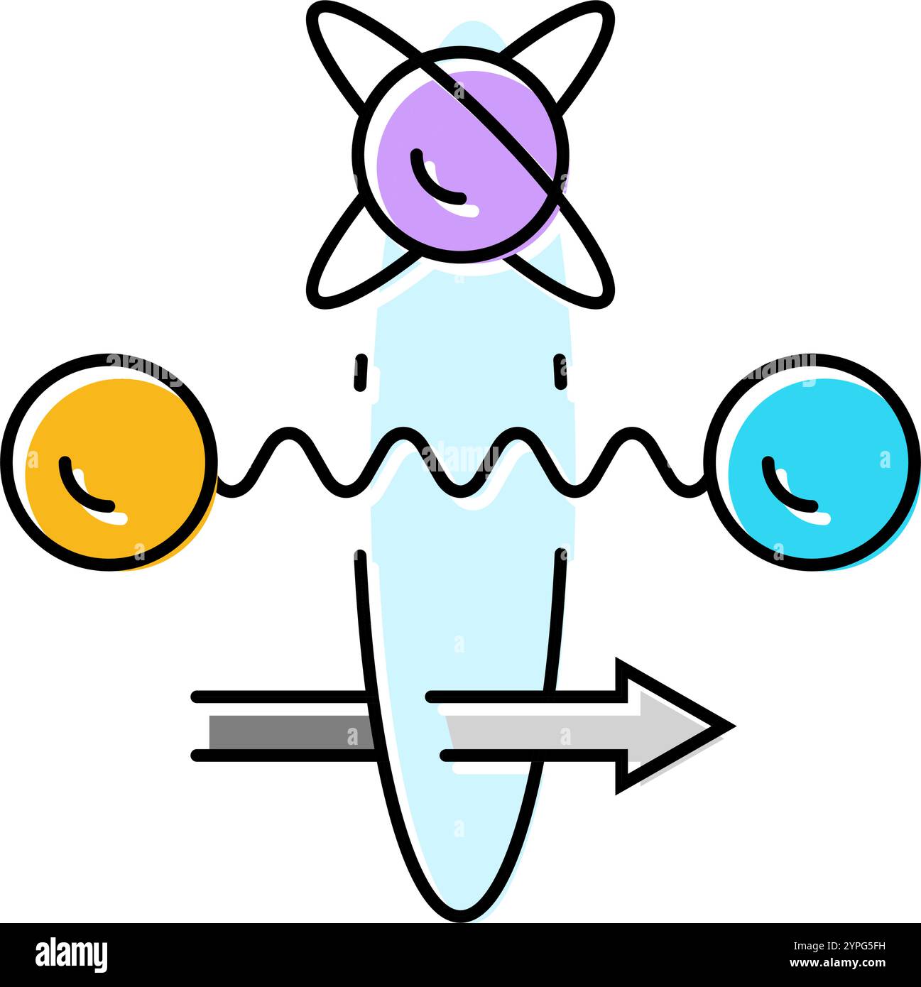 gate quantum technology color icon vector illustration Stock Vector ...