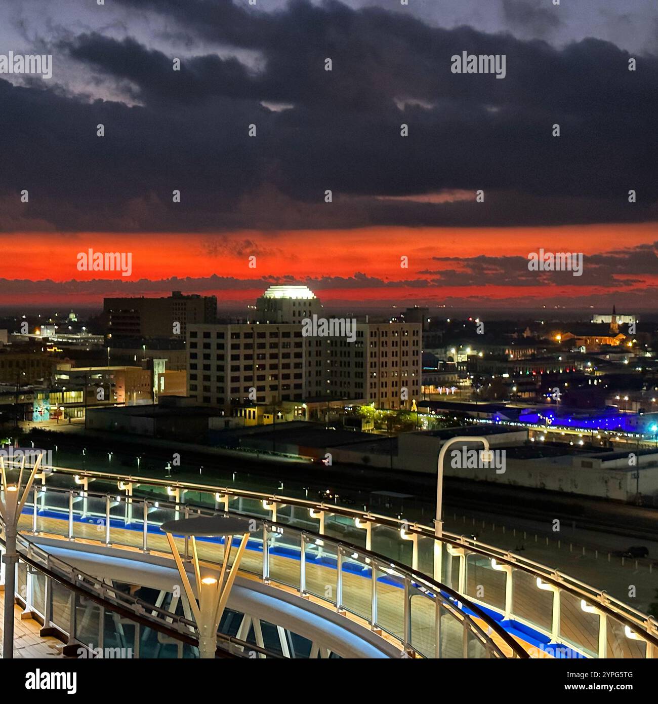 Sunrise seen from the Regal Princess cruise ship following a Western ...
