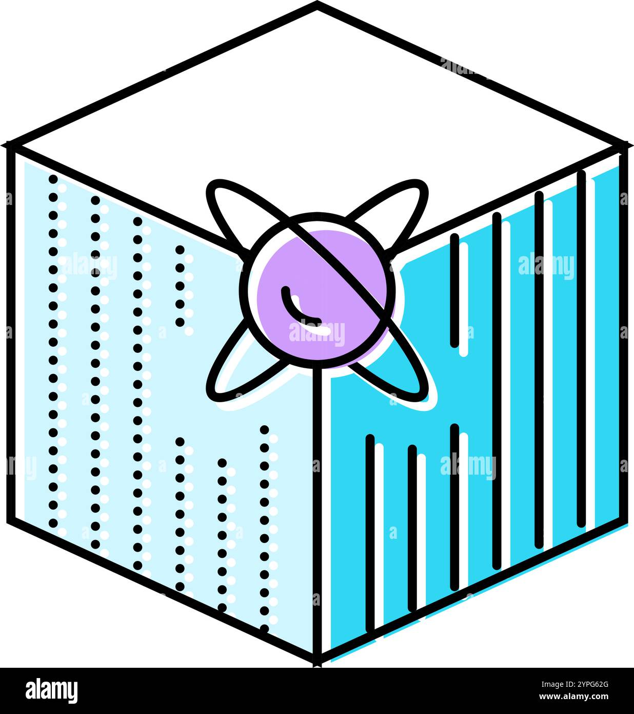 cryptography quantum technology color icon vector illustration Stock ...