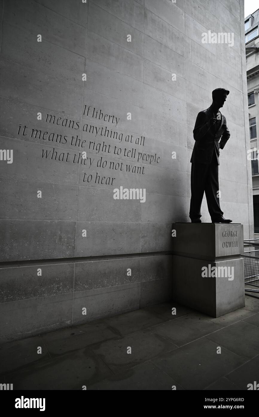 George Orwell Monument Stock Photo - Alamy
