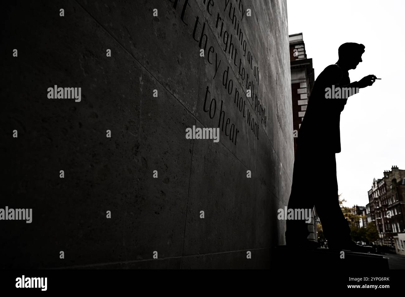 George Orwell Monument Stock Photo - Alamy
