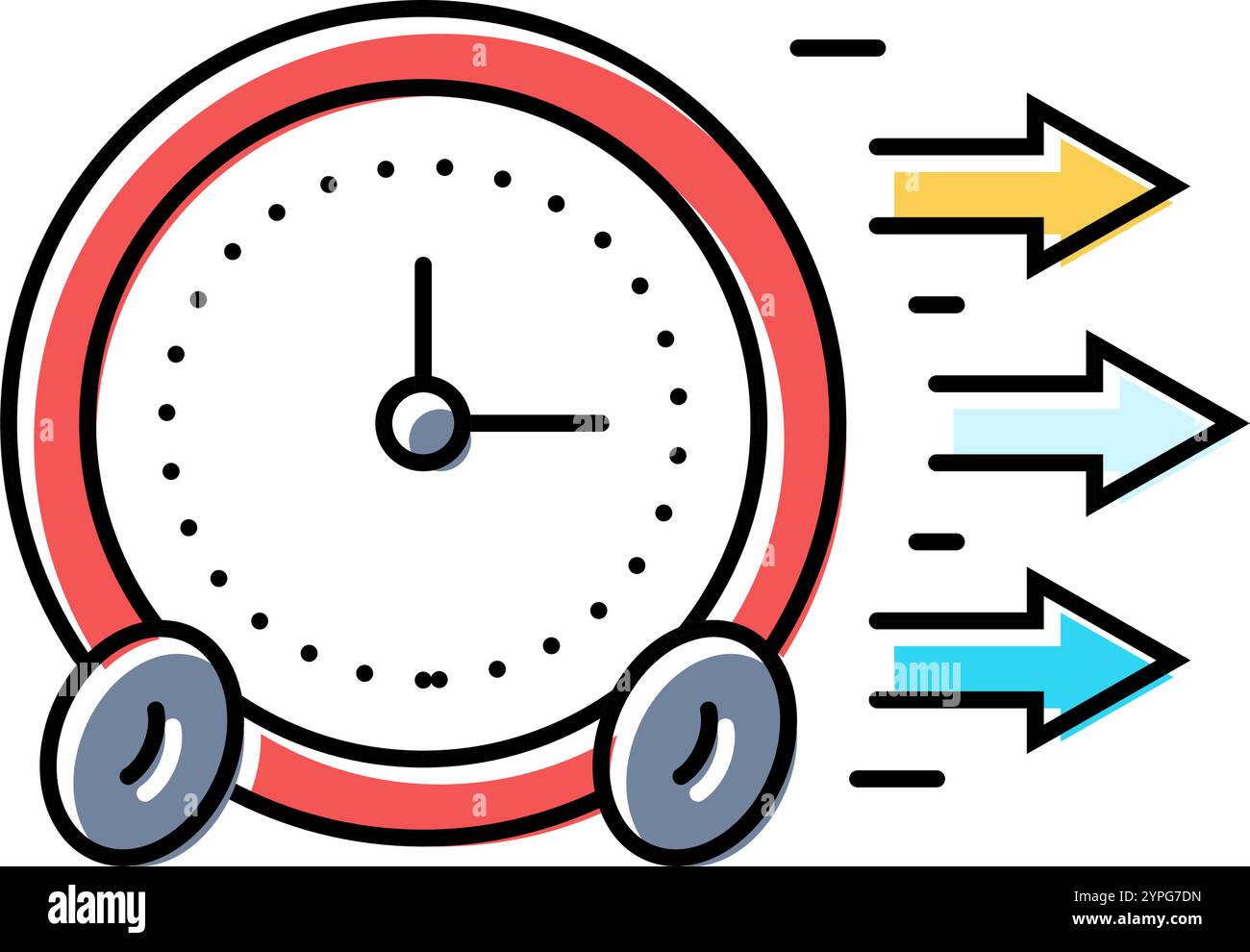 timeboxing time management color icon vector illustration Stock Vector ...