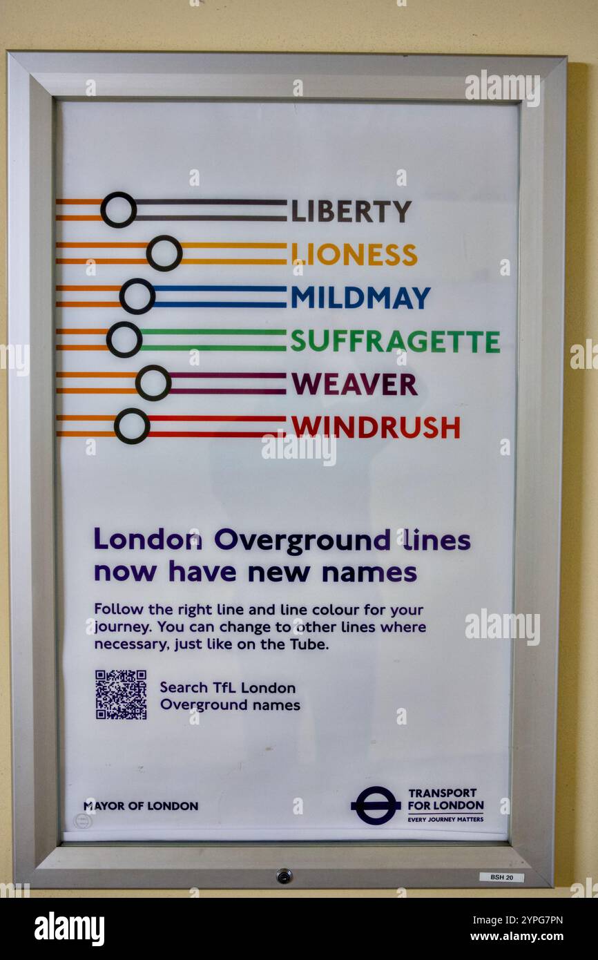 New Signage For The Renamed Lioness Line On The Old London Overground ...