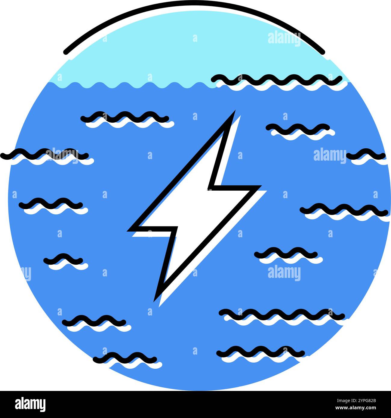 wave energy converter tidal color icon vector illustration Stock Vector ...