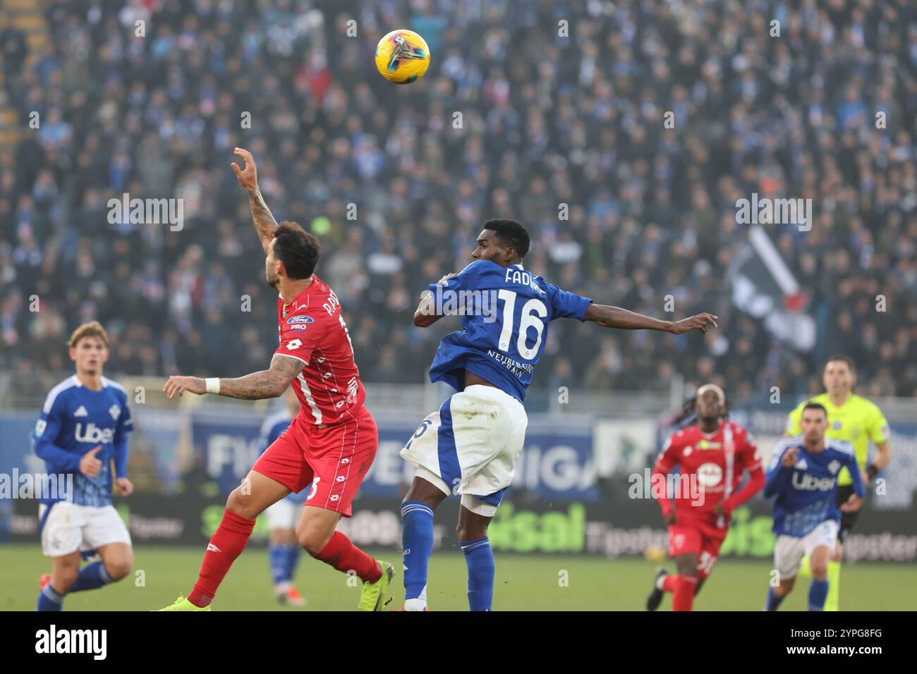 Como, Italia. 30th Nov, 2024. Como's Como 1907's Alieu Fadera in action ...