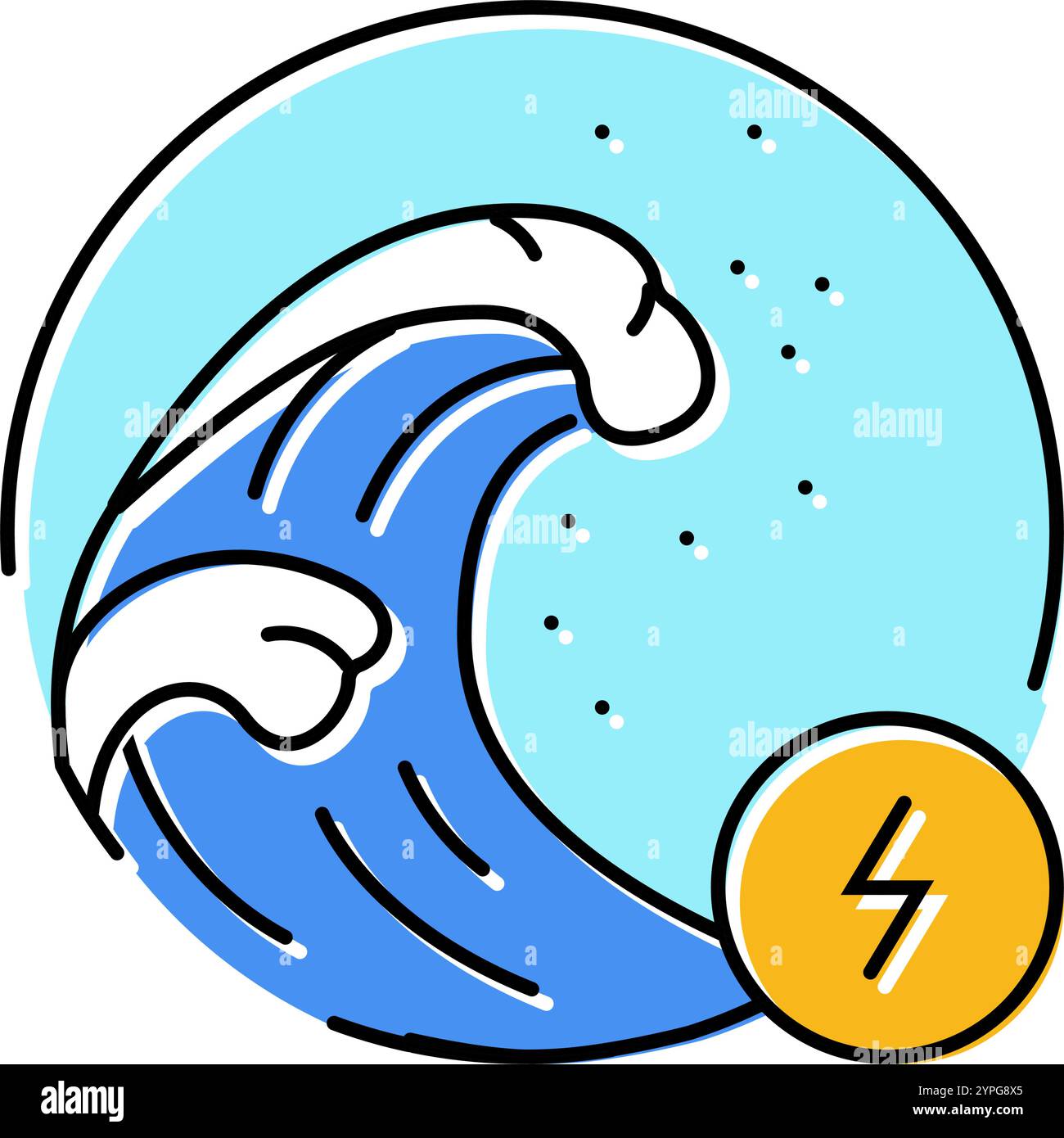 Powerful wind and water Stock Vector Images - Alamy