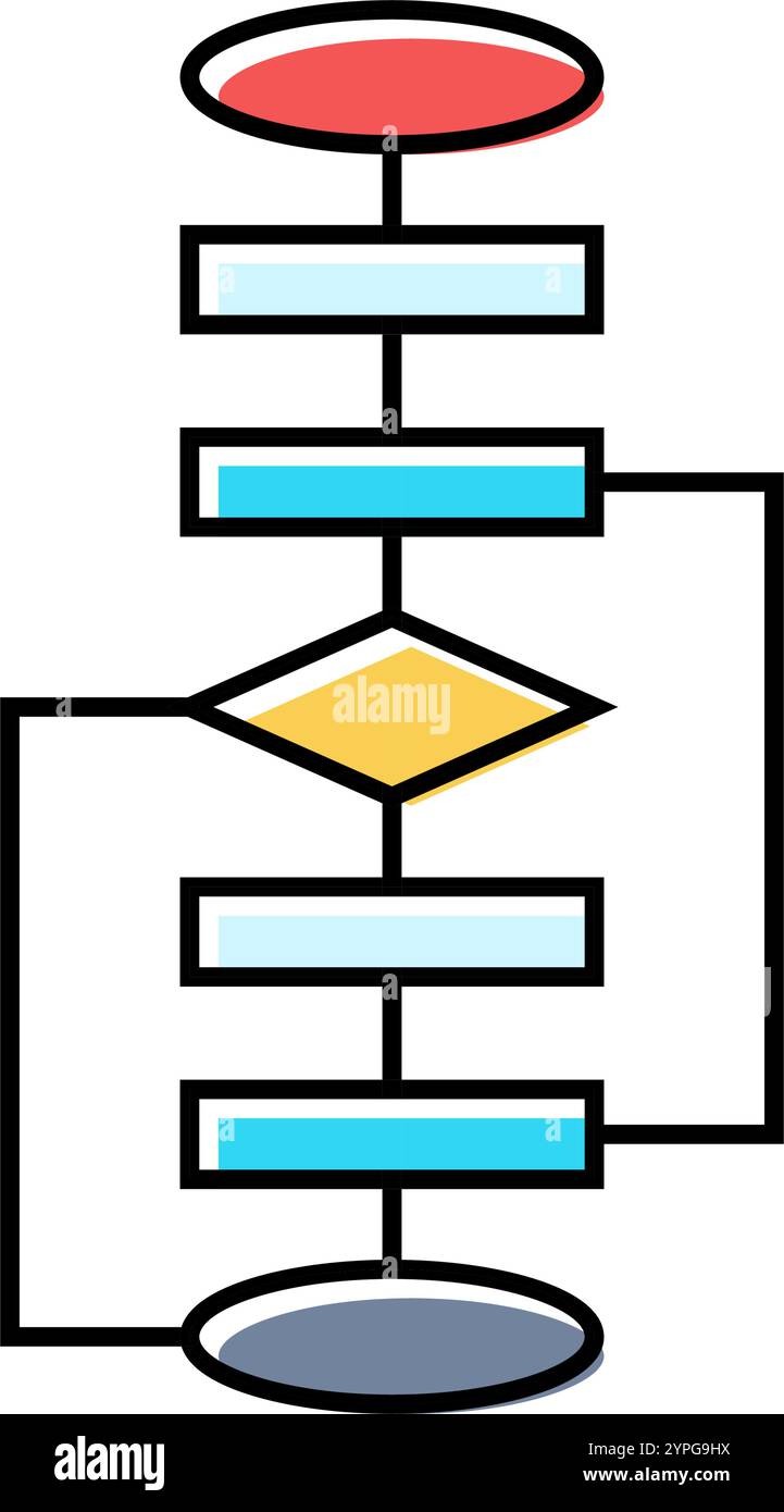 genetic algorithm color icon vector illustration Stock Vector Image ...