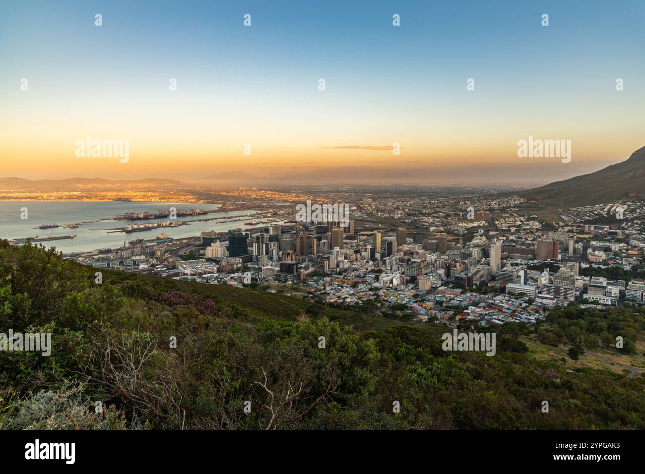 Sunset from Lions head, Cape Town Stock Photo - Alamy