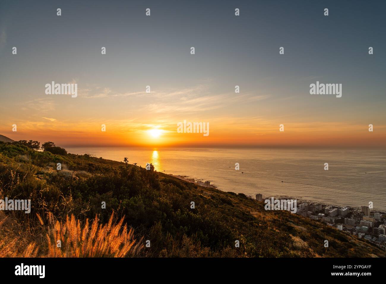 Sunset from Lions head, Cape Town Stock Photo - Alamy