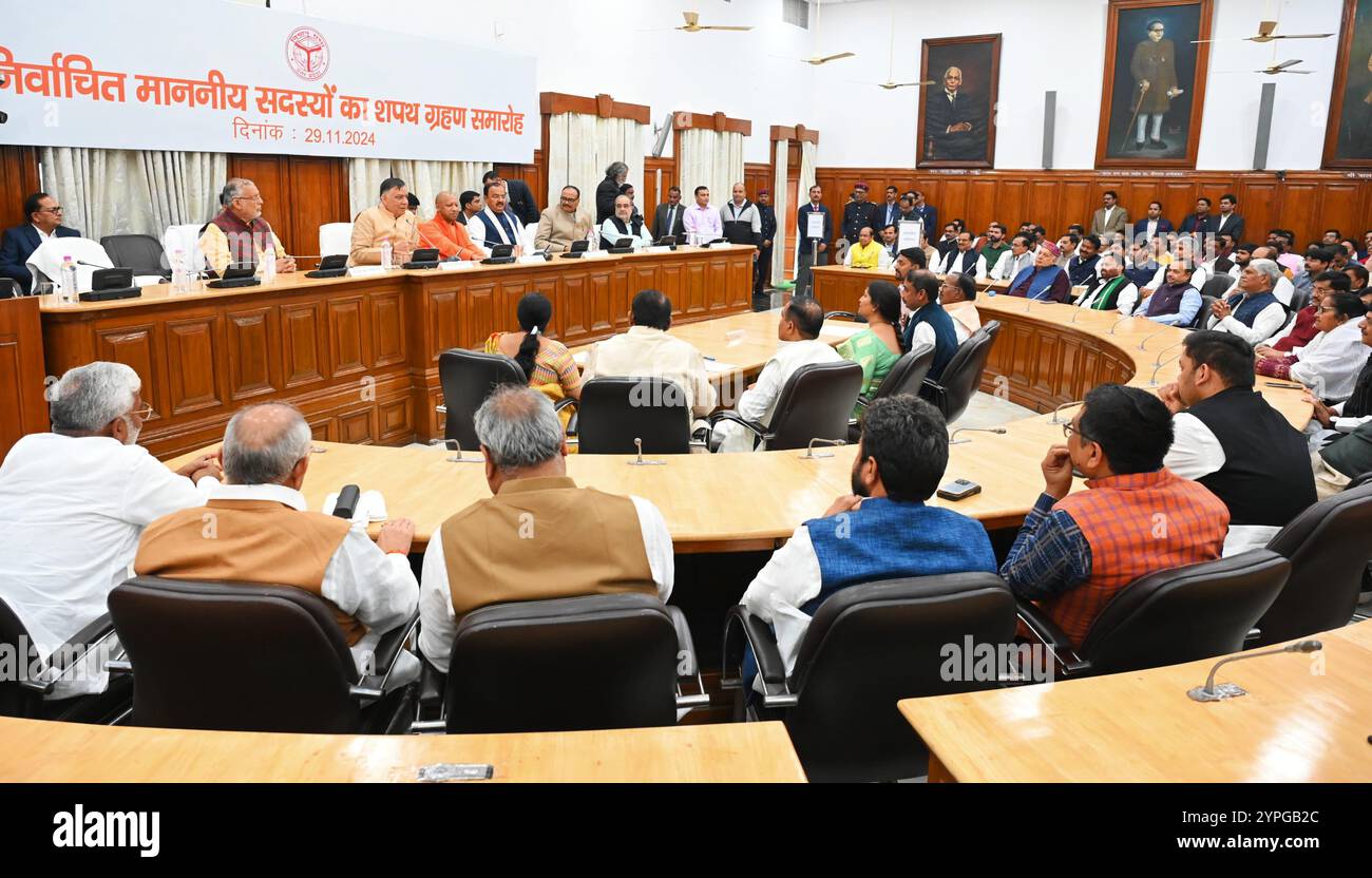 Lucknow, India. 29th Nov, 2024. LUCKNOW, INDIA - NOVEMBER 29: Uttar ...