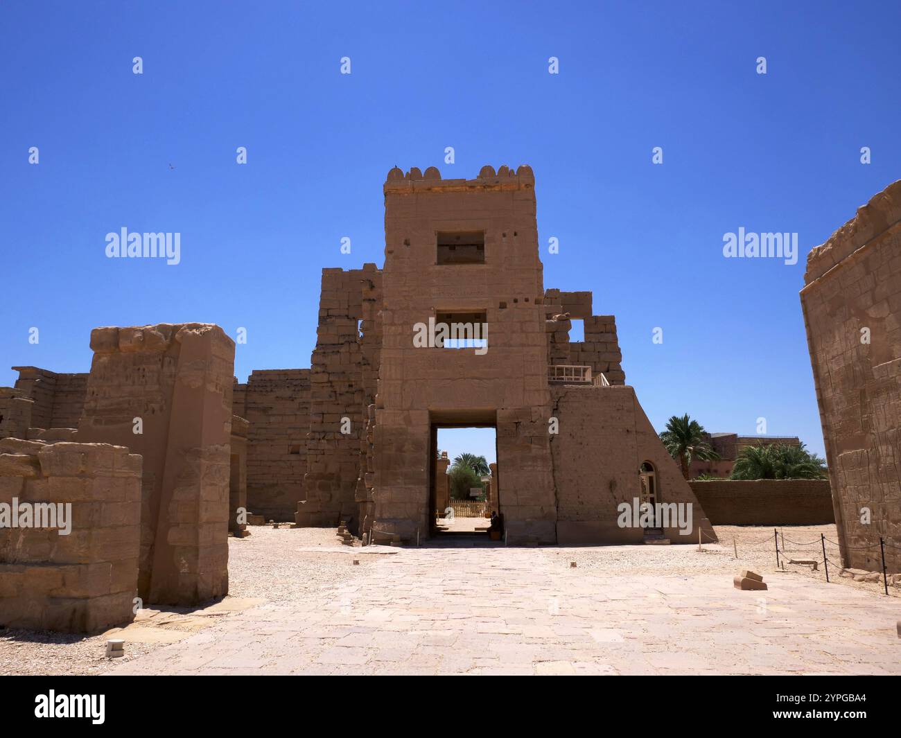 Migdol of the Mortuary Temple of Ramesses III, Medinet Habu, Egypt ...