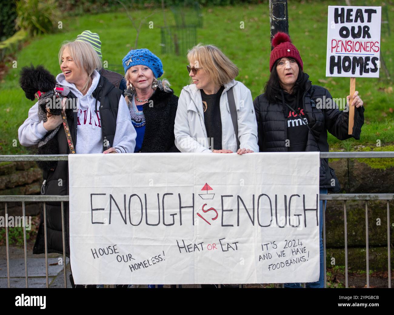 Counter protest against Unity Rally across the road from Cresta Court ...