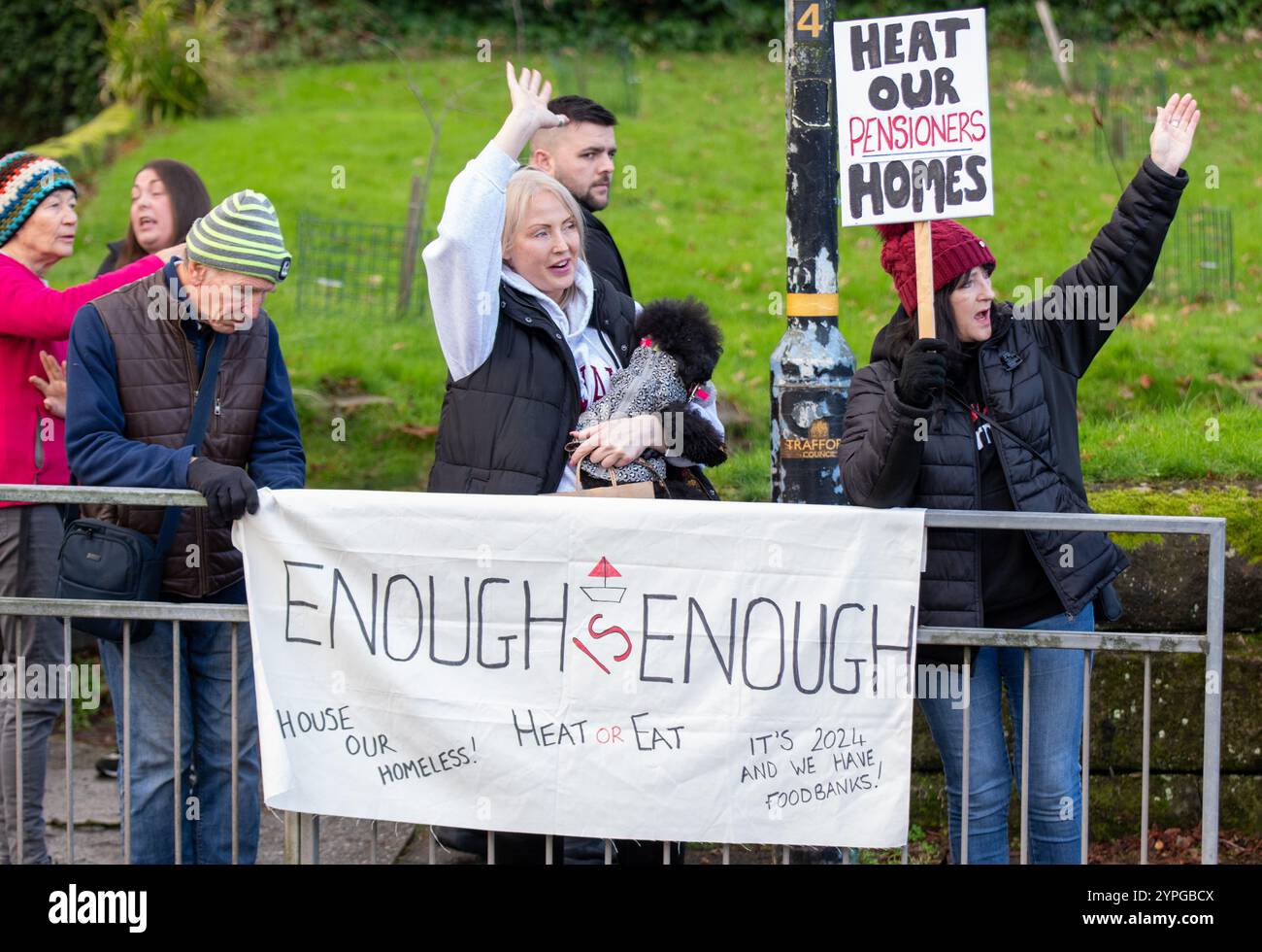 Counter protest against Unity Rally across the road from Cresta Court ...