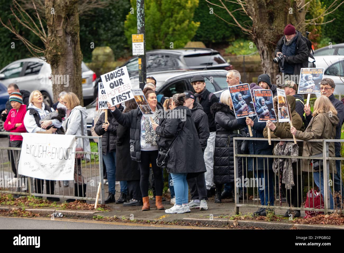 Counter protest against Unity Rally across the road from Cresta Court ...