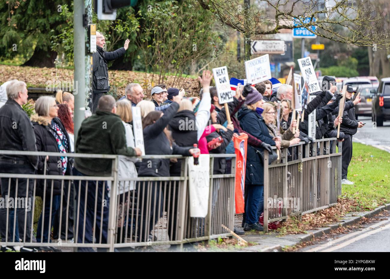 Counter protest against Unity Rally across the road from Cresta Court ...