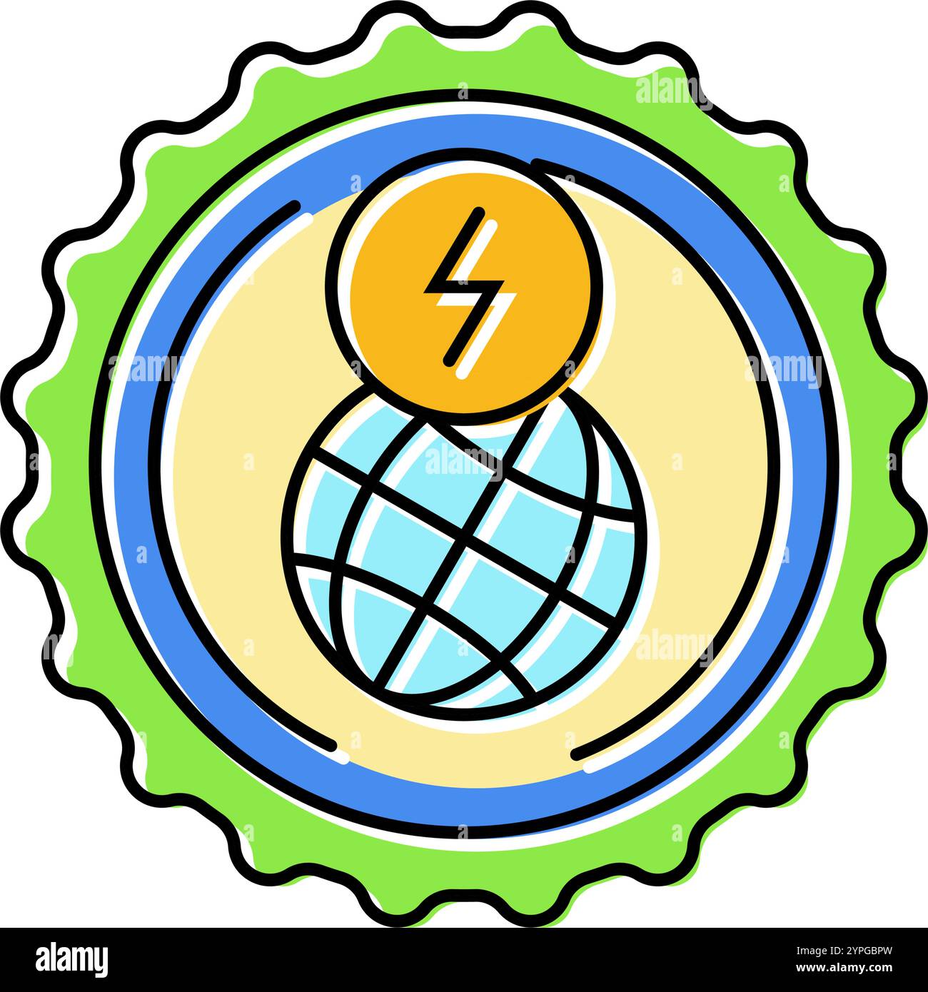 hydroelectric power color icon vector illustration Stock Vector Image ...