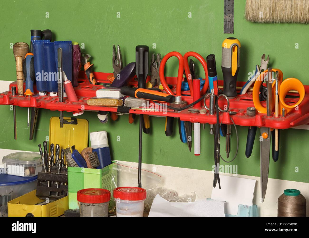 Assortment work tools in workshop hi-res stock photography and images ...