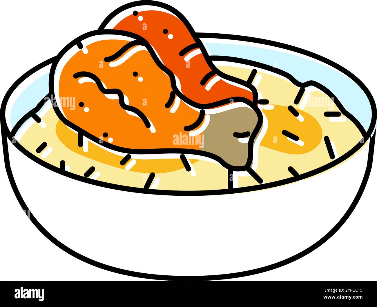 biryani indian cuisine color icon vector illustration Stock Vector ...