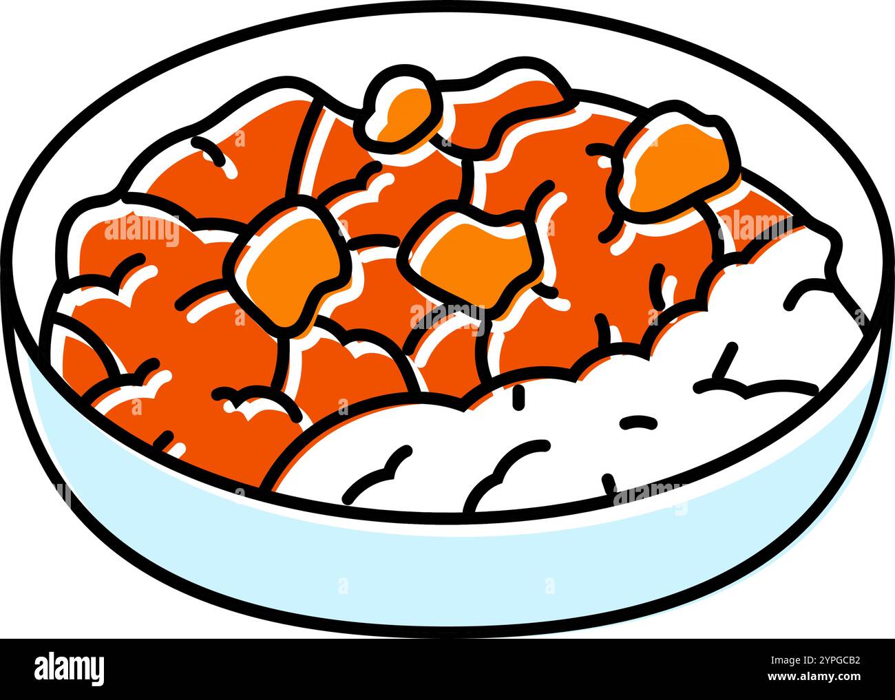 rogan josh indian cuisine color icon vector illustration Stock Vector ...