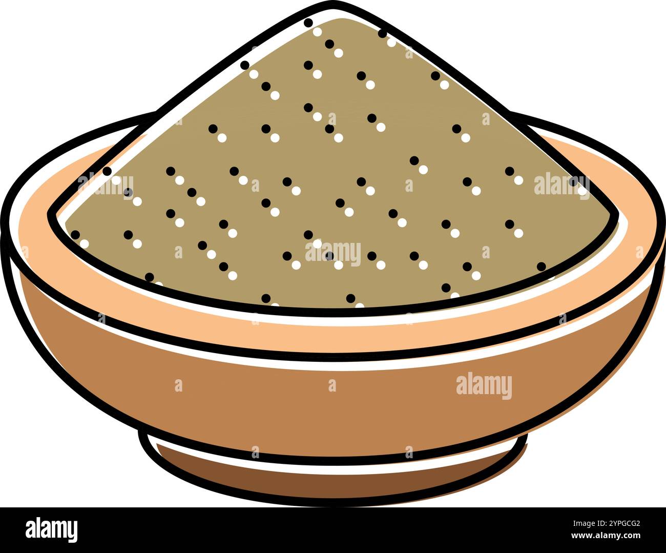 garam masala indian cuisine color icon vector illustration Stock Vector ...