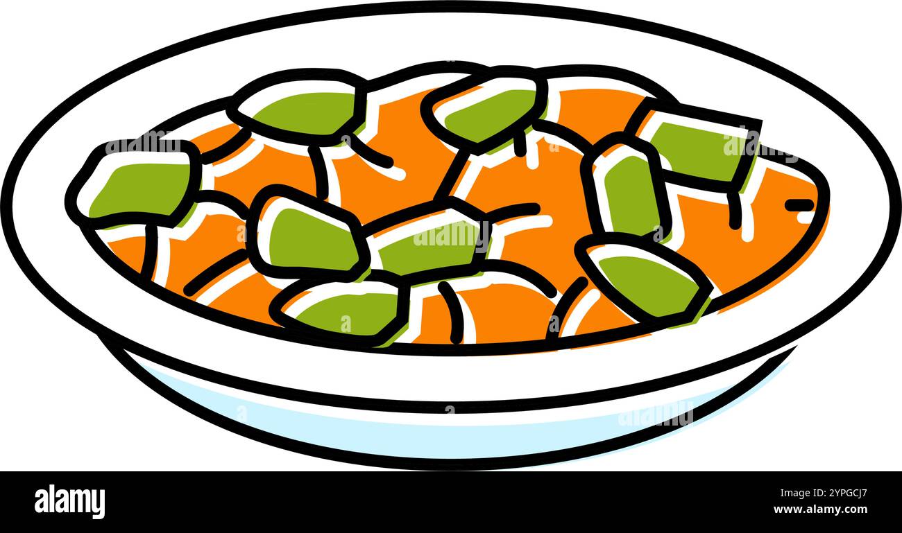 mango lassi indian cuisine color icon vector illustration Stock Vector ...