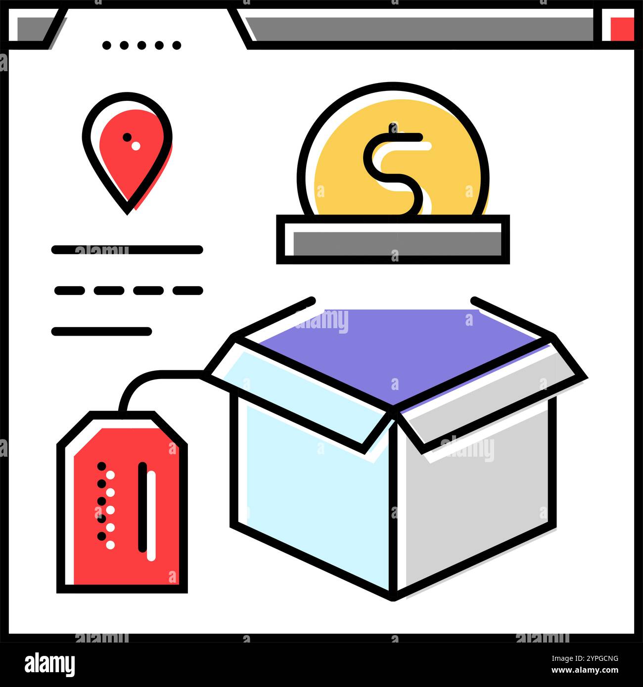 dropshipping color icon vector illustration Stock Vector Image & Art ...
