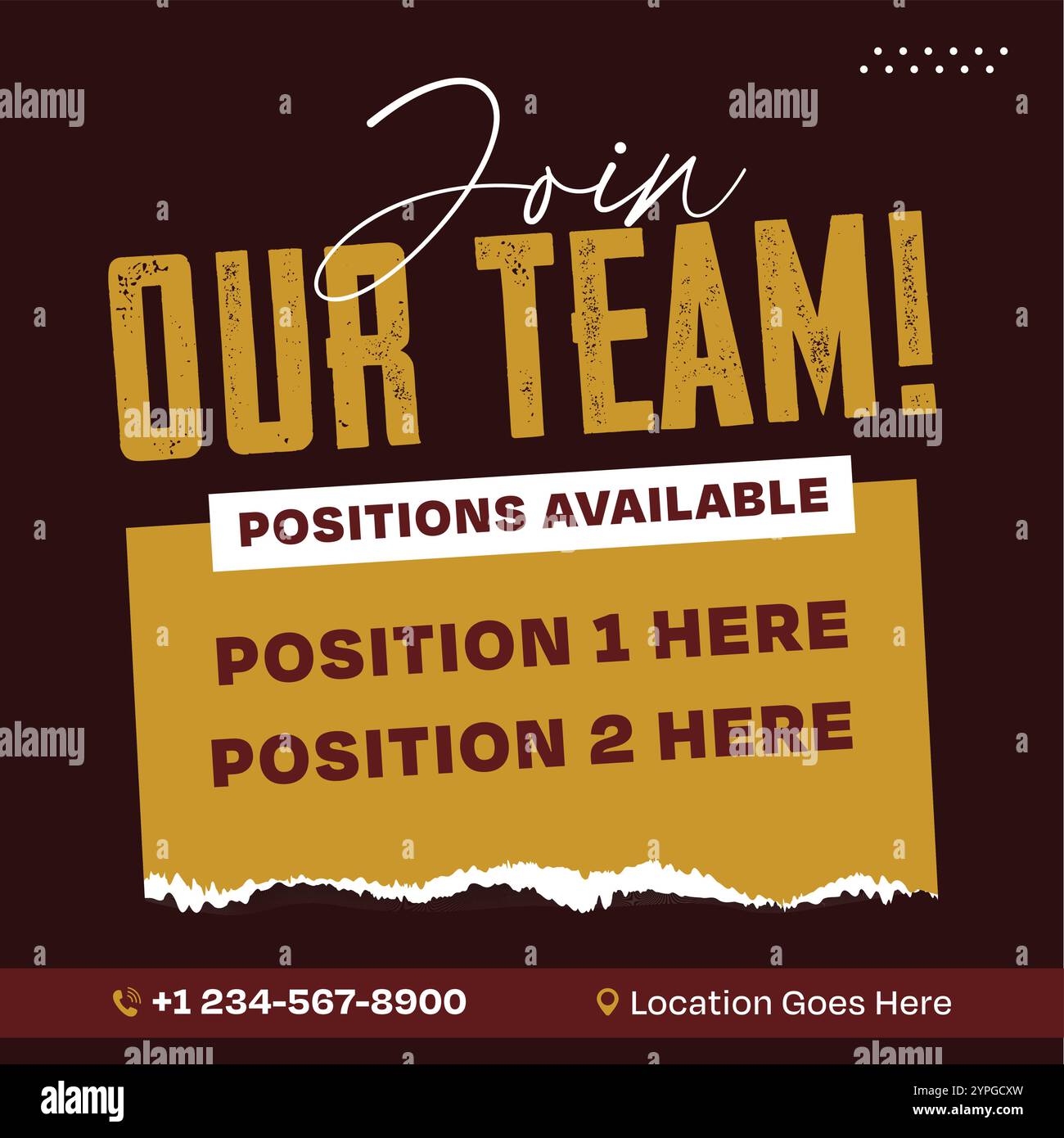 Job hiring poster Stock Vector Images - Alamy