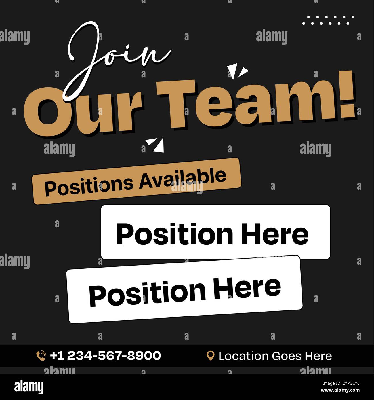 Job hiring poster Stock Vector Images - Alamy