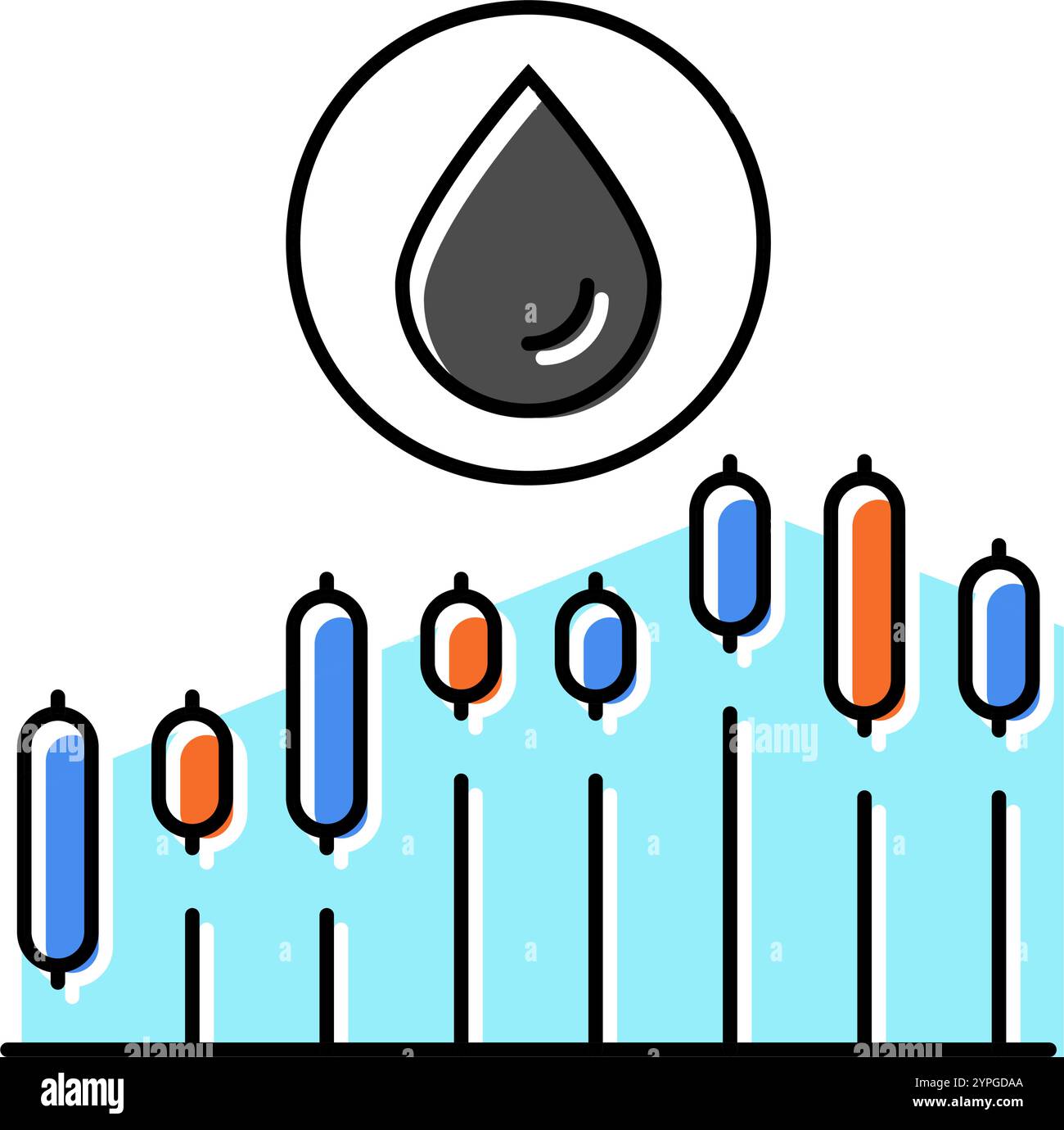 trading oil industry color icon vector illustration Stock Vector Image ...