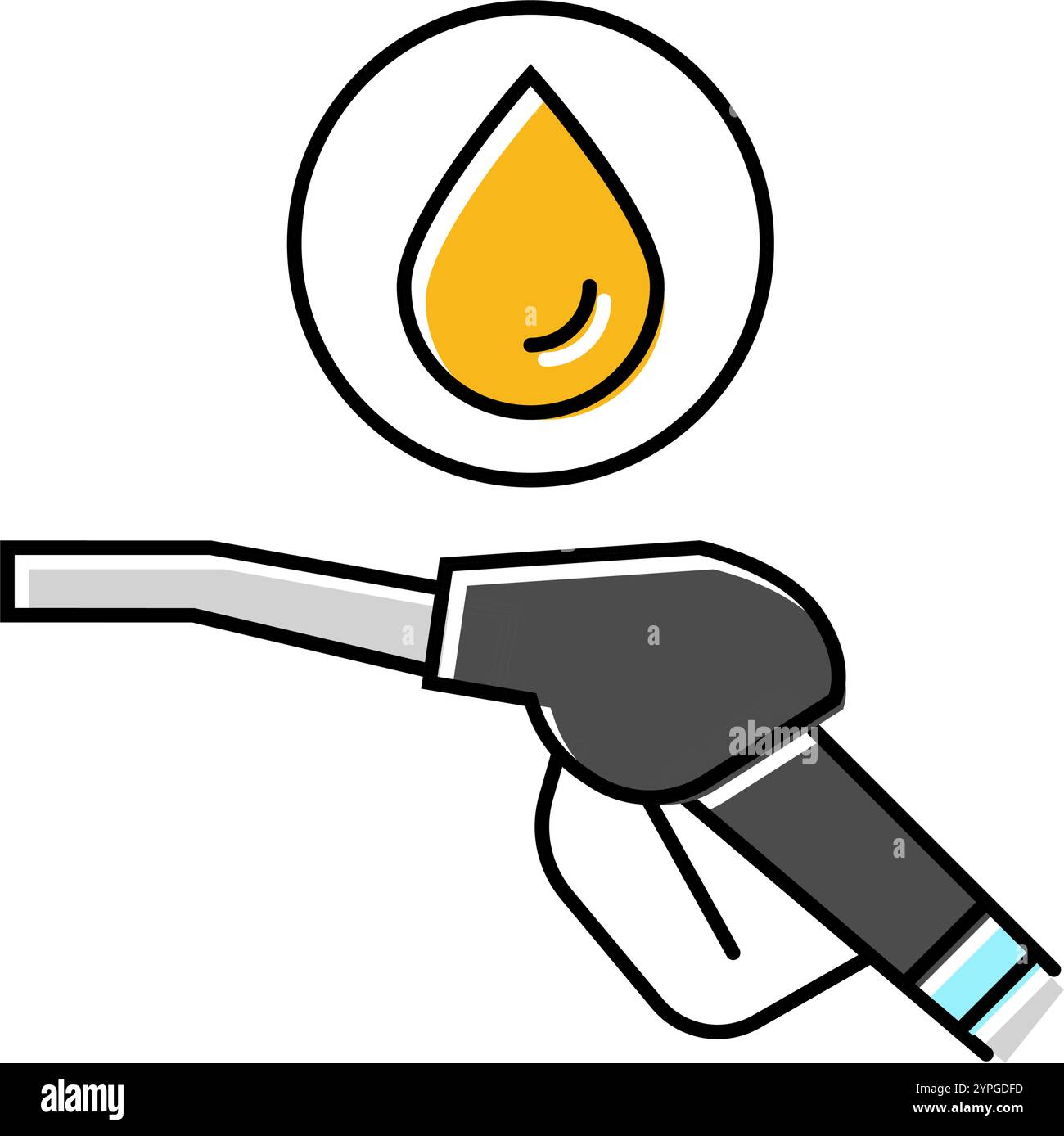 diesel oil industry color icon vector illustration Stock Vector Image ...