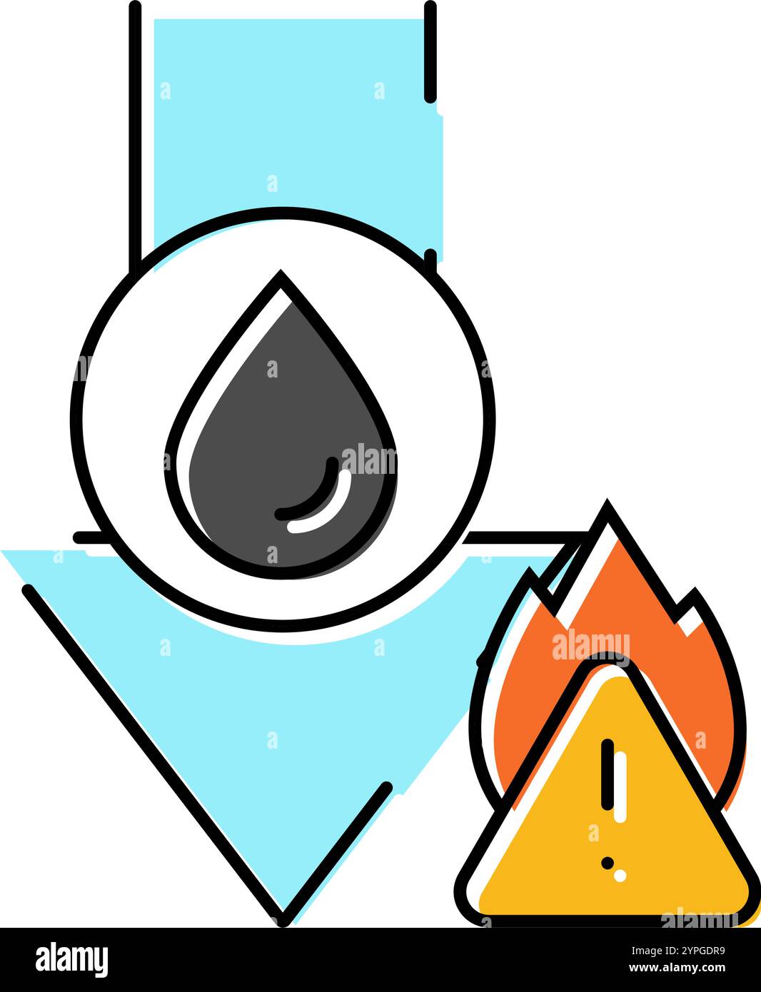 well logging oil industry color icon vector illustration Stock Vector ...