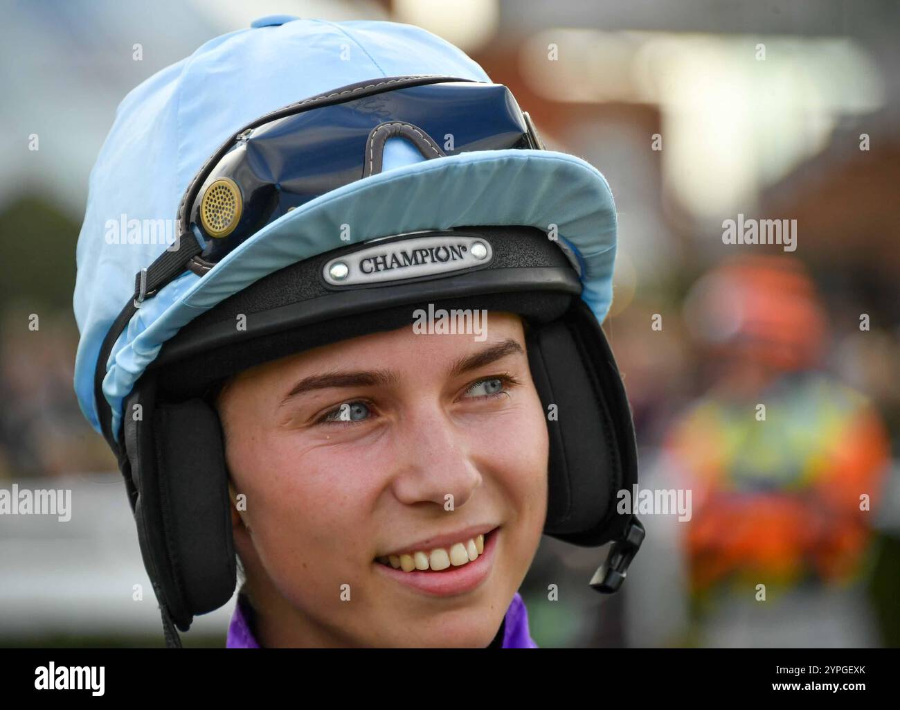 Newbury, UK. 30th Nov, 2024. Jockey Miss Megan Fox at Newbury ...