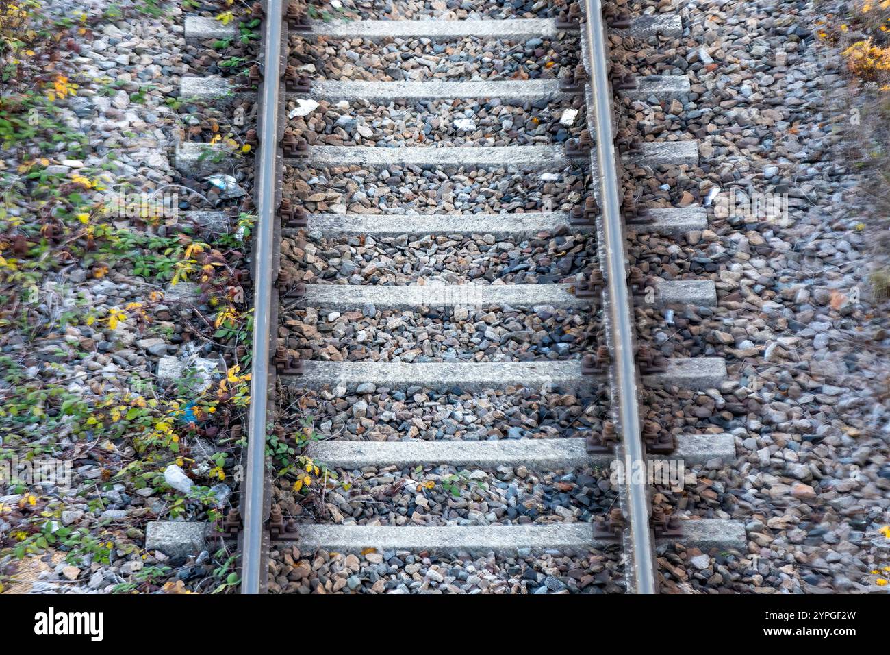 Aerial View of Railroad Tracks – Straight Railway Lines Captured from Above Stock Photo - Alamy