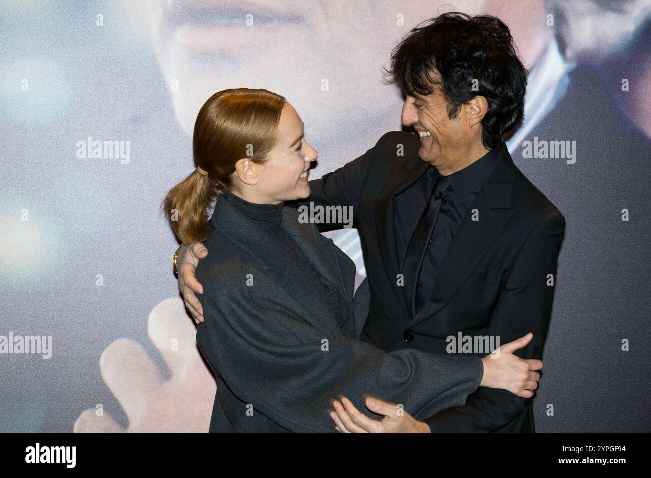 Turin, Italy. 30th Nov, 2024. Italian actress Cristiana Capotondi (left ...