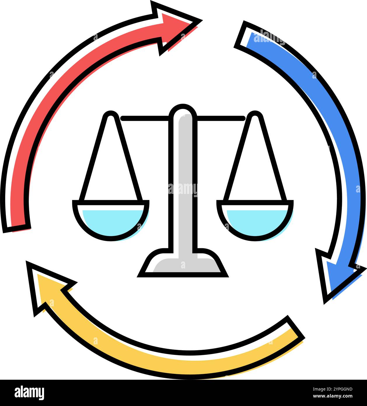 environmental impact assessments color icon vector illustration Stock ...